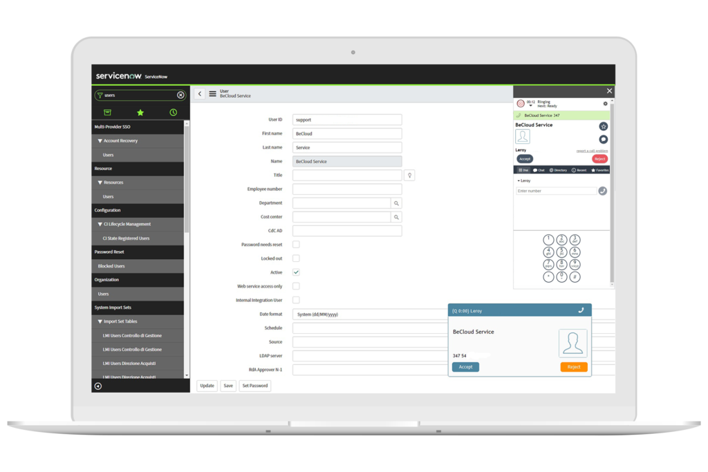 ServiceNow Call Center - BeCloud Solutions